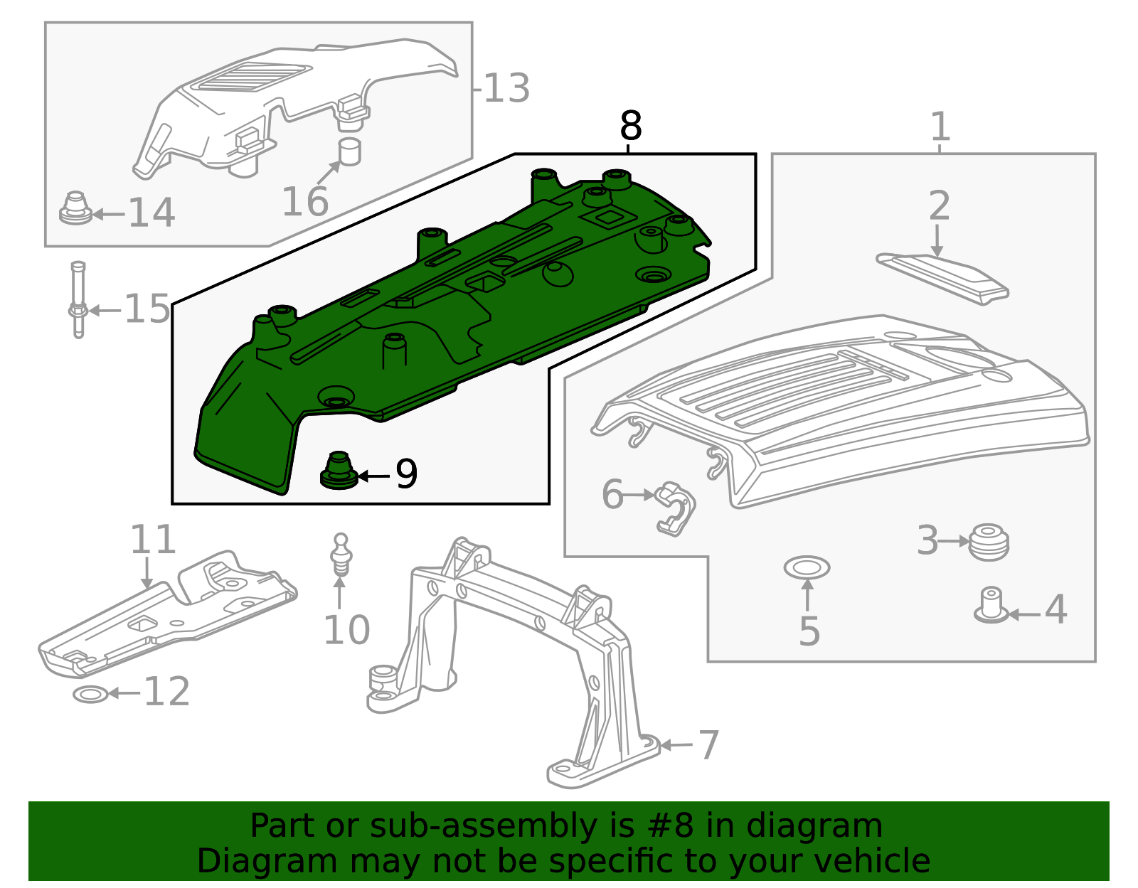 12701523 - 2020-2024 Cadillac CT4 - Intake Manifold Cover | My GM Part