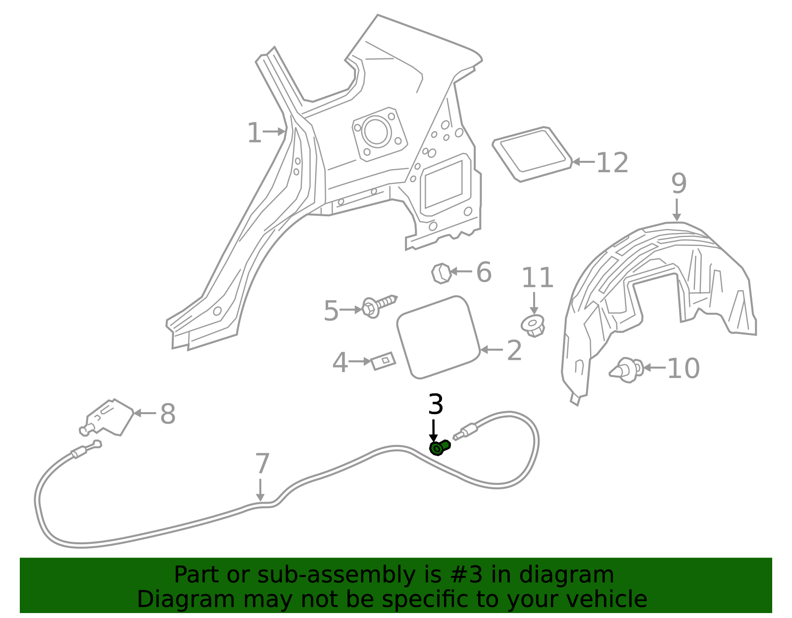 2019-2025 Toyota Fuel Filler Door Release Cable Clip 77377-0R040 | OEM ...