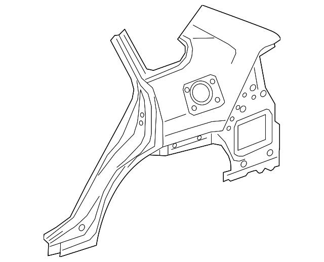 Genuine Toyota Quarter Panel part# 61602-0R160 for 2019-2020 Toyota ...