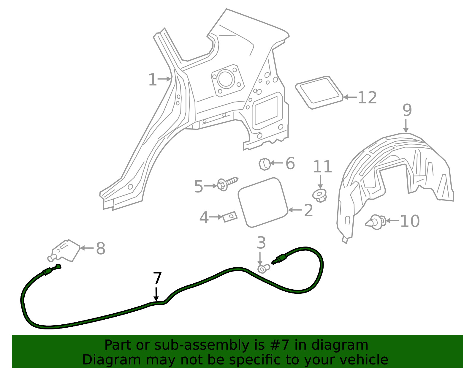 77035-0R060 - High-Quality Fuel Filler Door Release Cable for 2019-2025 ...