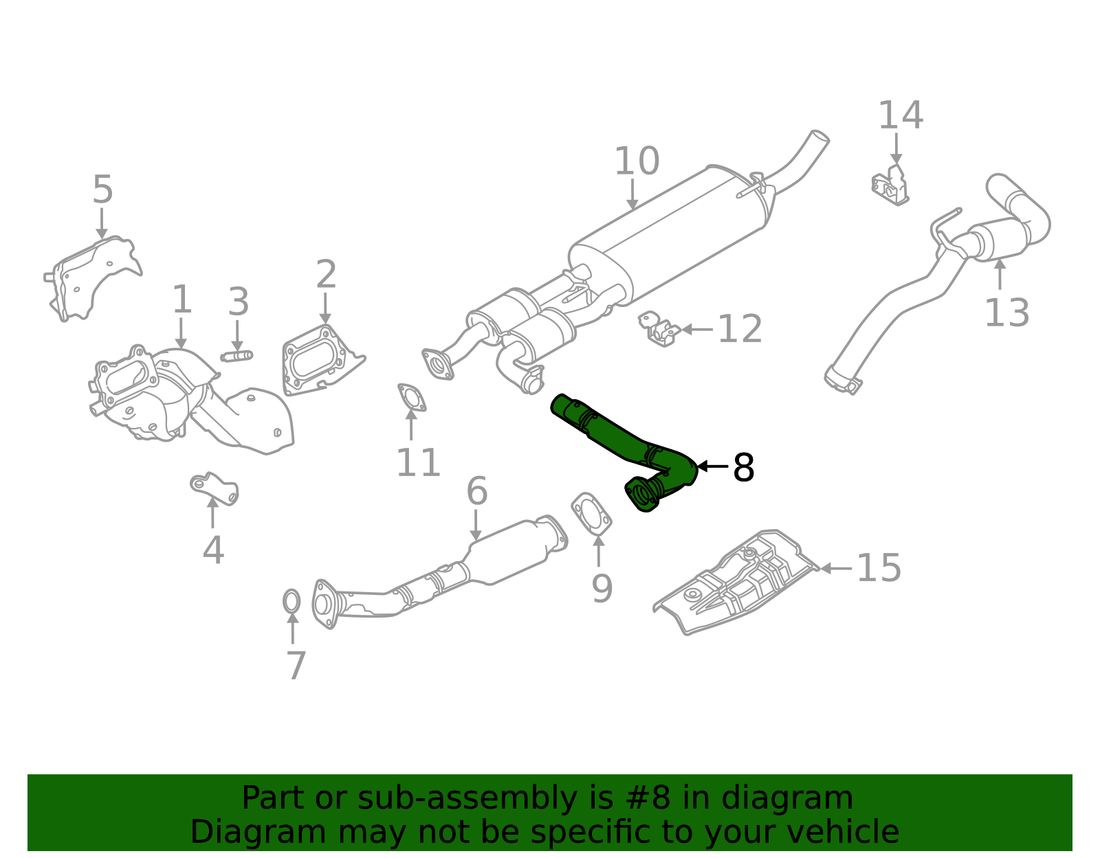 2020-2025 Nissan Frontier Cross Over Pipe 20030-9BT0A | Team Nissan Inc.
