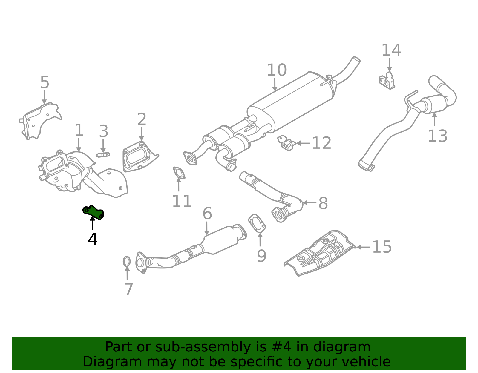 2020-2025 Nissan Frontier Pre-Converter Lower Bracket 20817-9BT0A ...