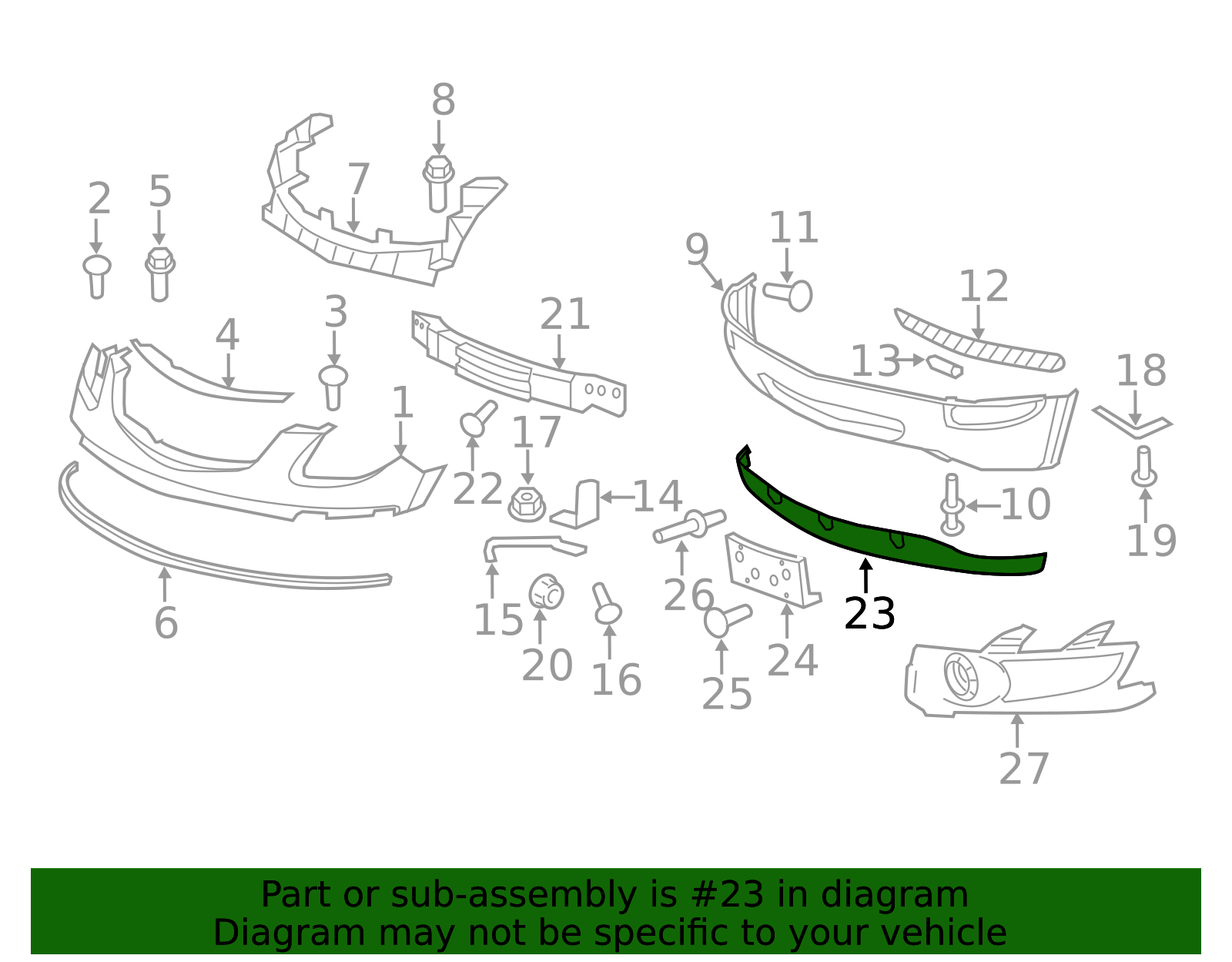10371549 - Front Bumper Fascia Extension Chevrolet Parts Direct
