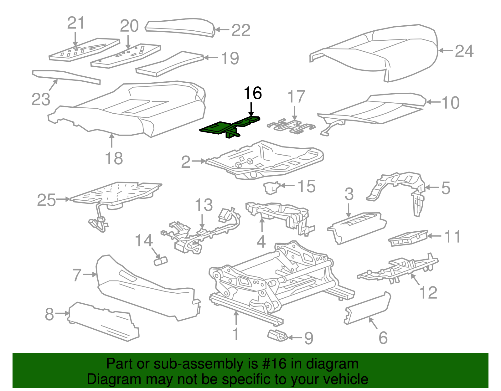 2016-2020 Cadillac CT6 Airbag Front Passenger Presence Module with ...