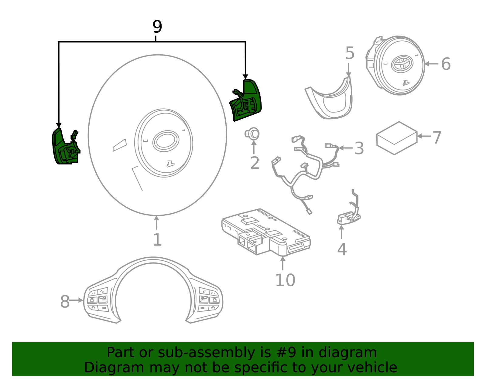 2020-2026 Toyota GR Supra Steering Wheel Transmission Shift Control ...