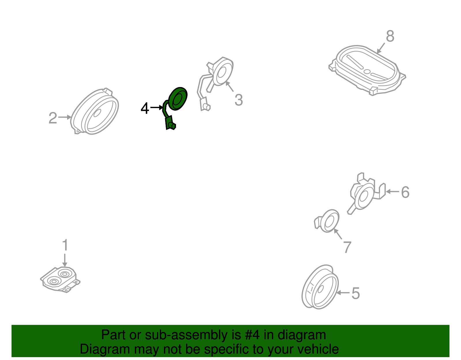 2017-2025 Lincoln Front Dr Speaker GD9Z-18808-P | Ford OEM Parts Outlet