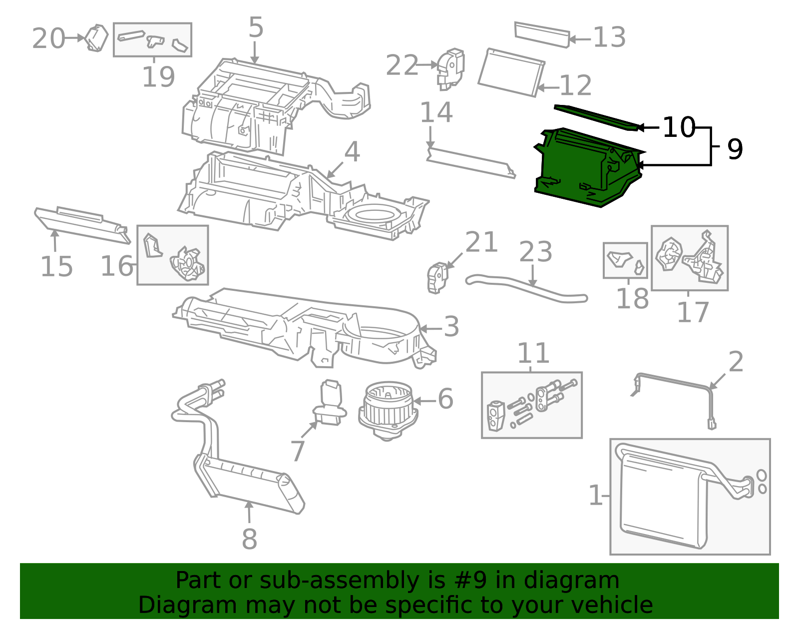 2012-2015 Toyota Tacoma Heater Case 87611-04011 | Toyota Parts Center