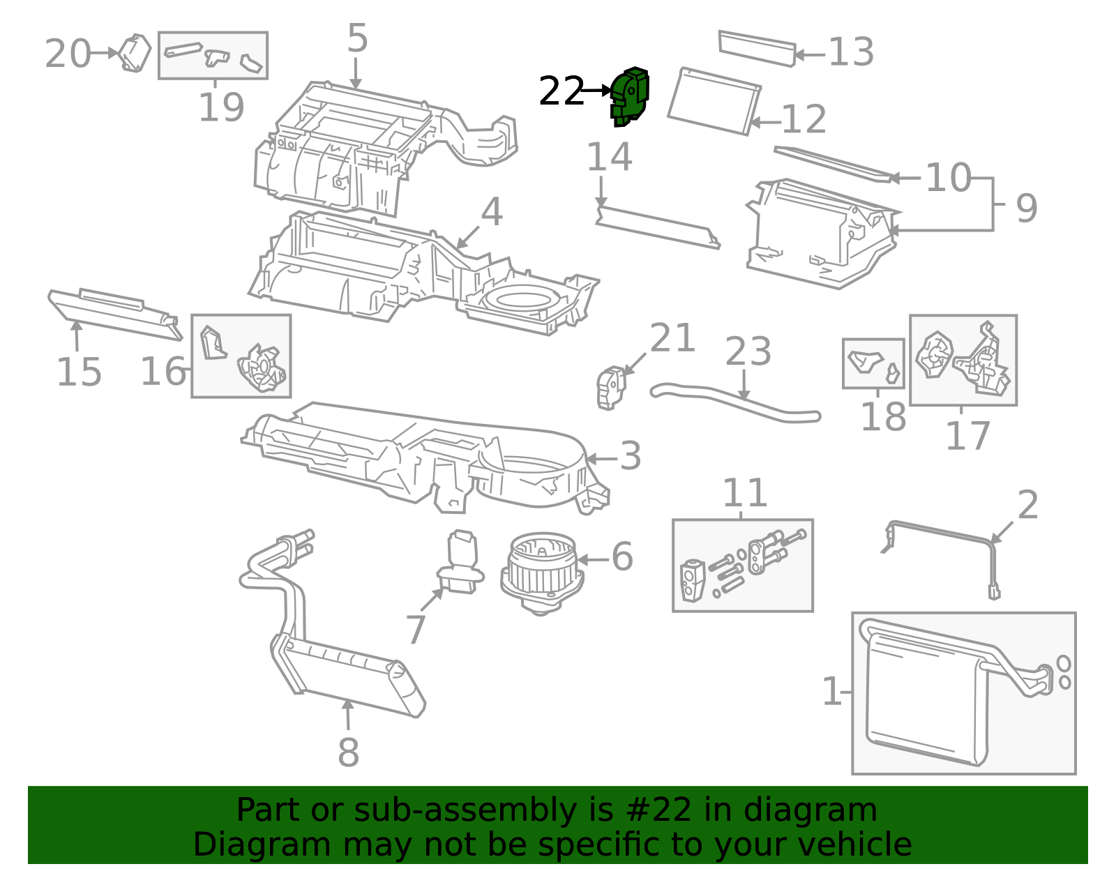 87106-04050 - High-Quality HVAC Blend Door for 2005-2015 Toyota Tacoma ...
