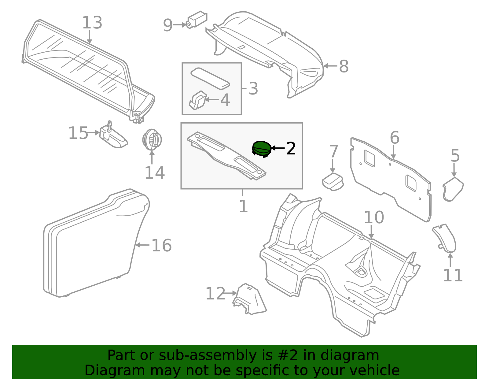 1999-2013 Porsche 911 Top Cover Plug 996-555-457-00-G10 | Parts