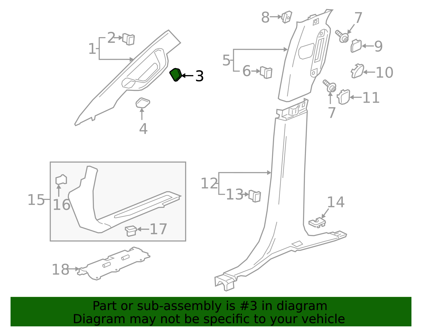 84485556 - Windshield Pillar Trim Upper Cover GMPartsNow