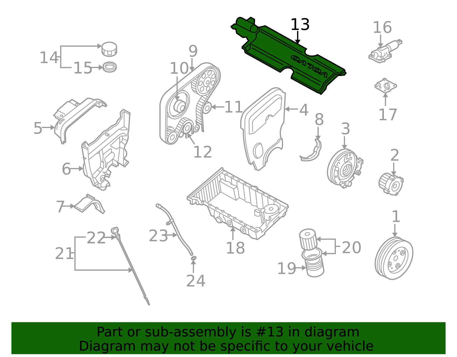 1270363 - Cover - 1999-2009 Volvo | Volvo OEM Parts Direct