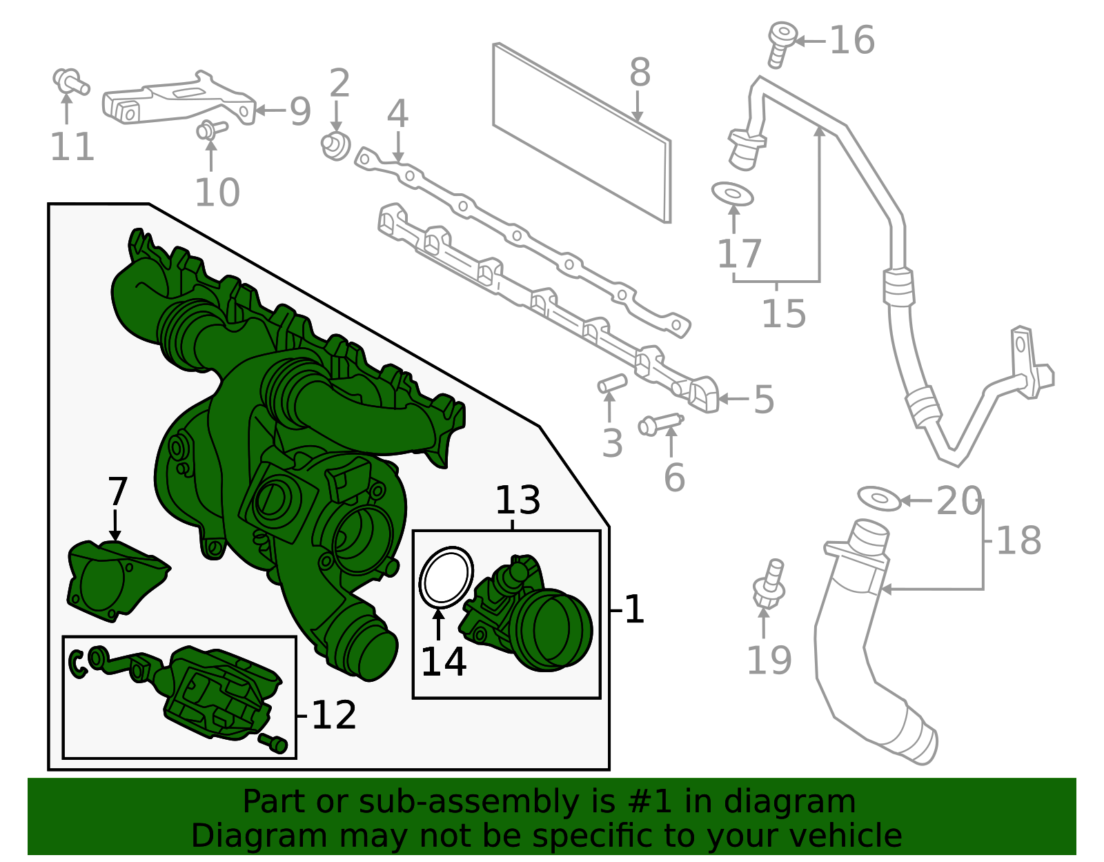 2020-2025 Toyota GR Supra Turbocharger 17201-WAA08 | Bam Wholesale Parts