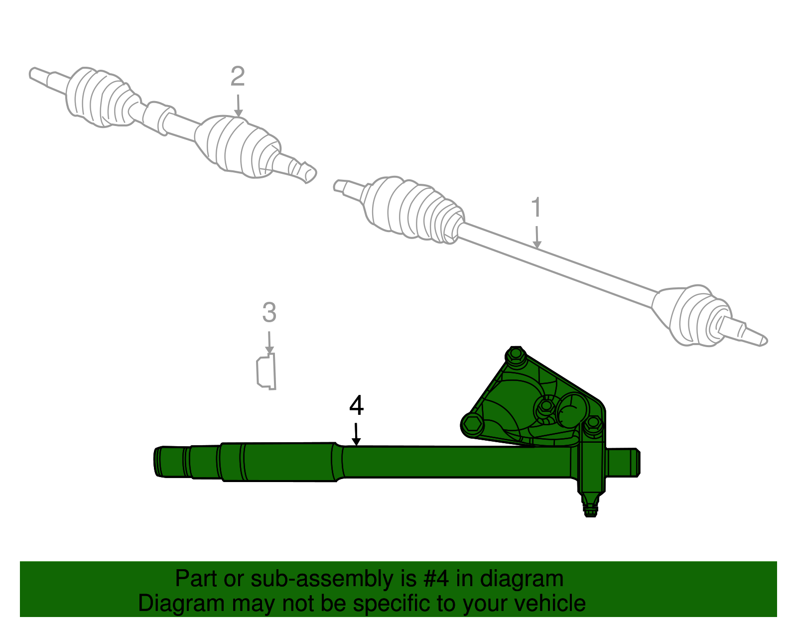 2011-2019 Dodge Journey Shaft 68066180AA | Mopar Parts Canada