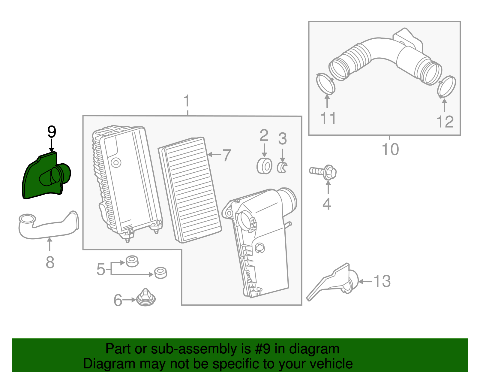 2015-2018 Porsche Cayenne Engine Air Duct Insulator 958-110-252-20 ...