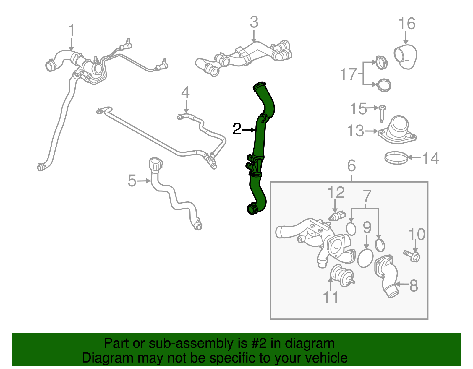 Genuine Lower Hose for 2006-2009 Land Rover Range Rover Sport | Land ...