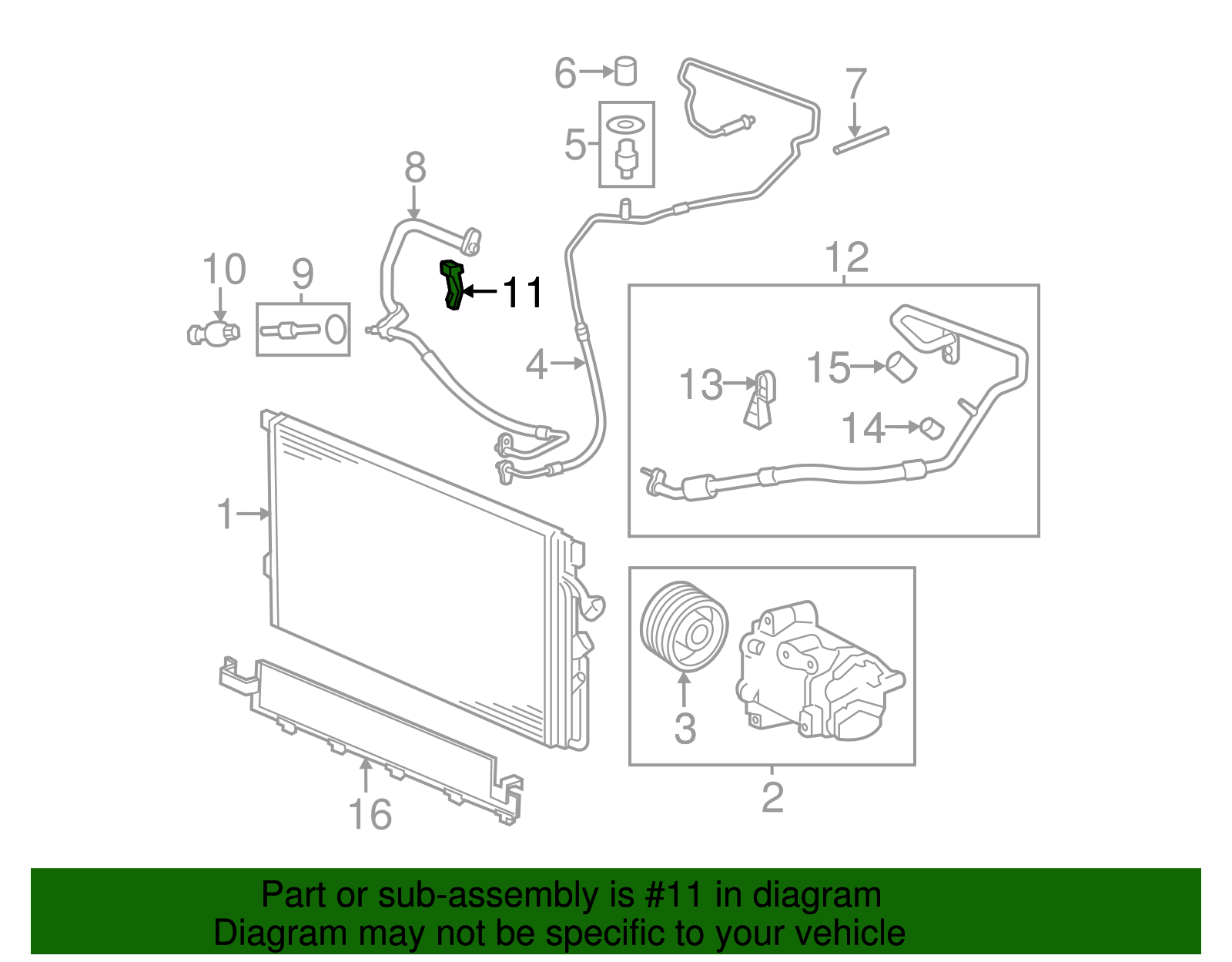 2006-2011 Chevrolet HHR Air Conditioning Evaporator Thermal Expansion ...