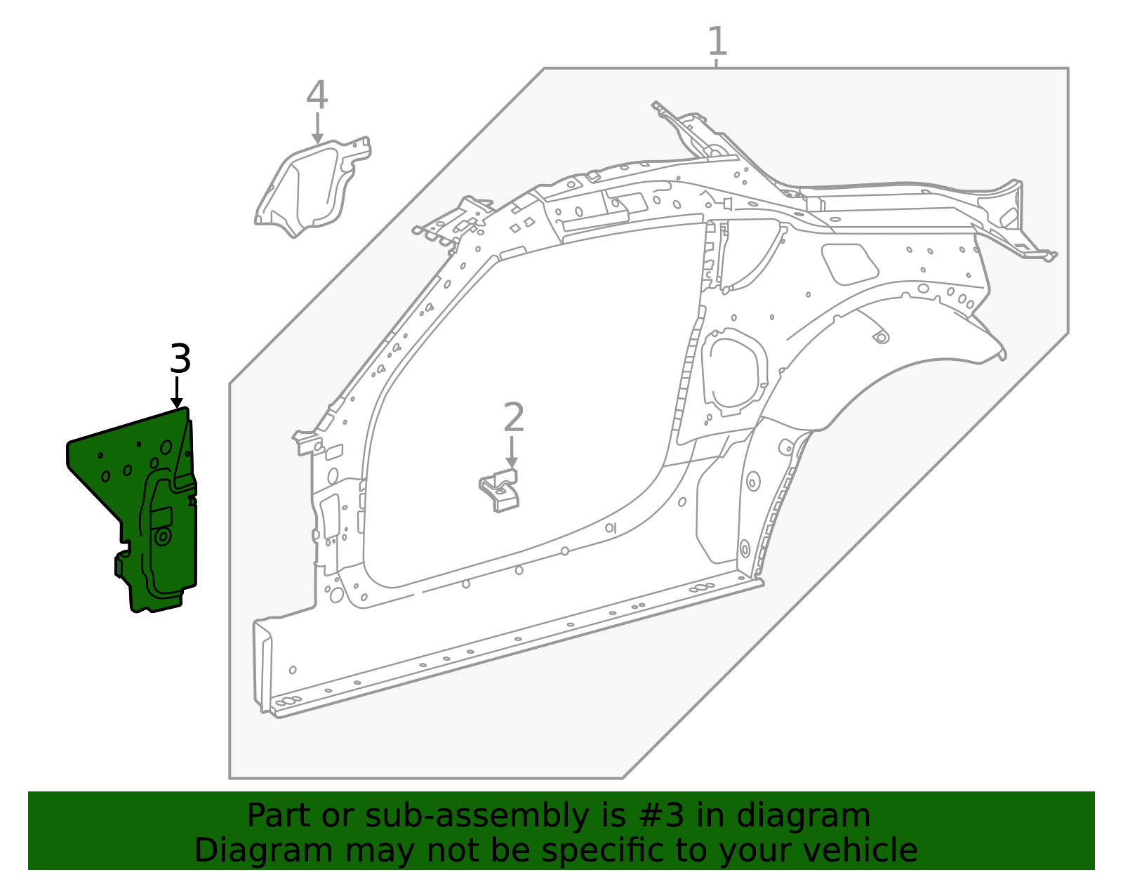 61122-WAA01 - High-Quality Door Hinge Reinforcement for AutoNation Parts