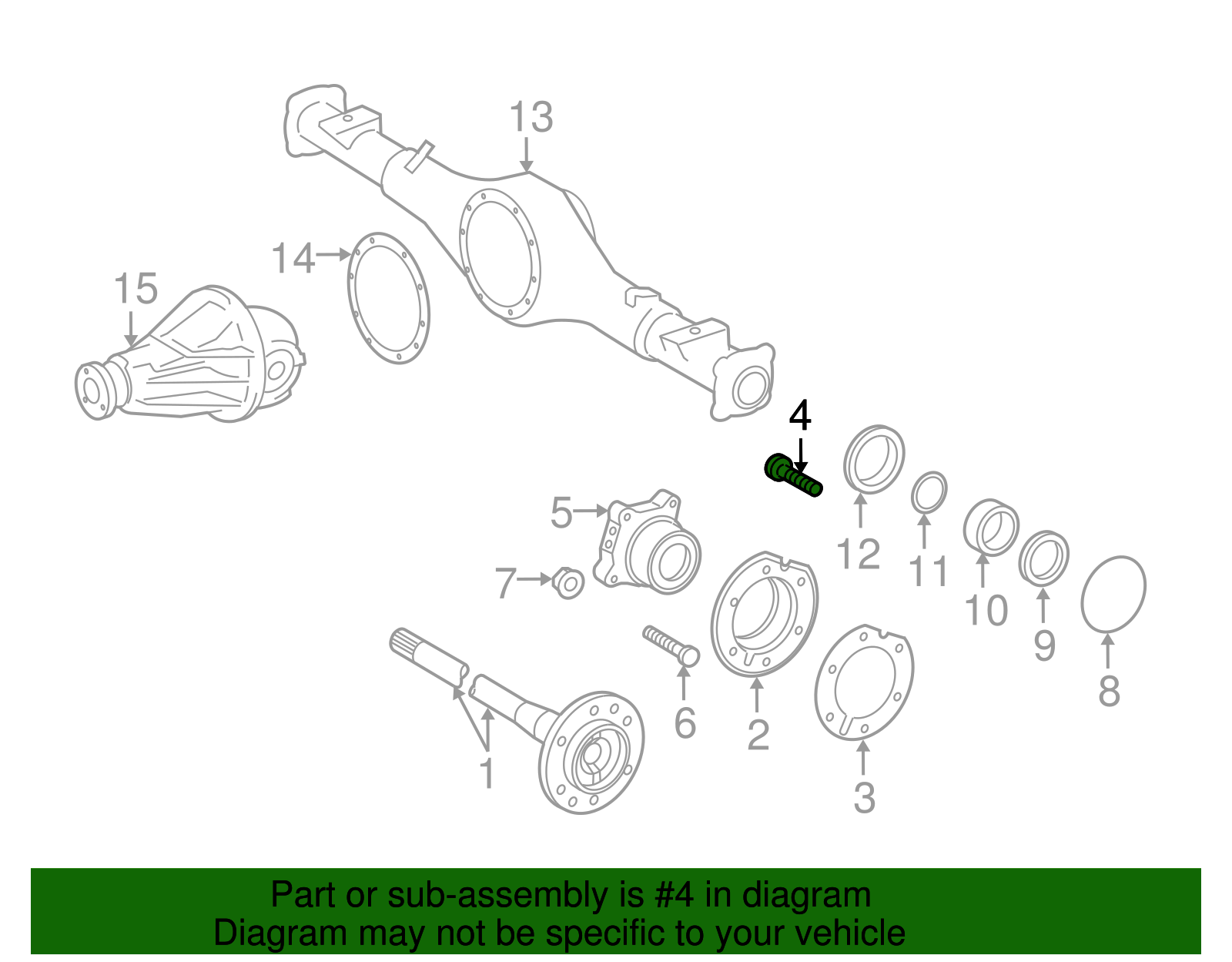 Genuine Toyota Wheel Lug Stud (Left, Right, Front, Rear) part# 90942 ...