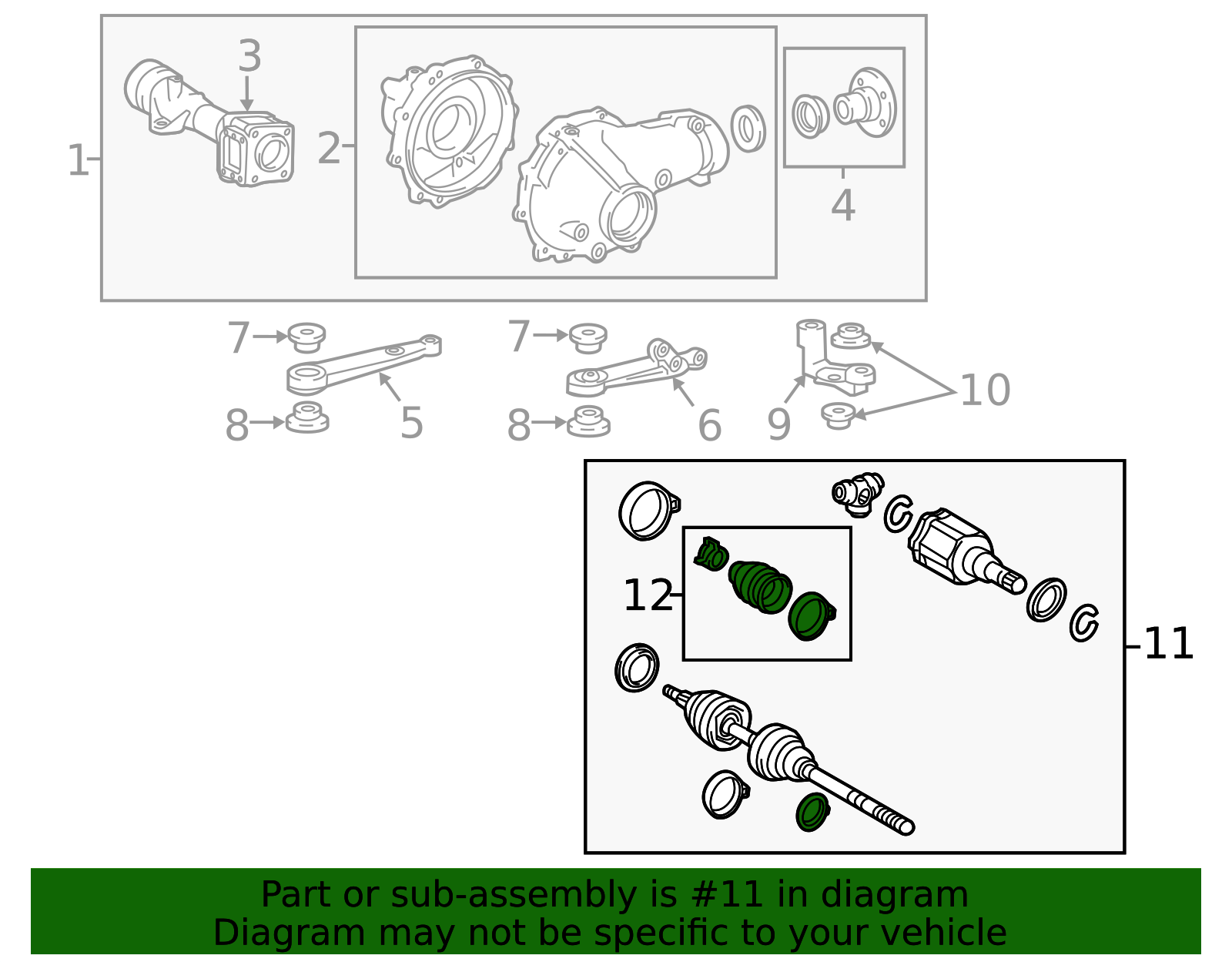43430-04071 - CV Axle (Left, Right, Front) - 2005-2023 Toyota Tacoma ...