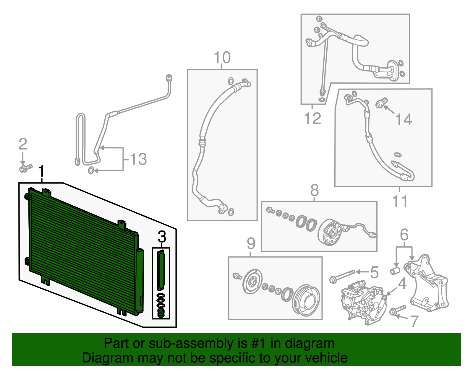 80100-THR-A01 - A/C Condenser 2018-2025 Honda Odyssey | Honda Parts Online