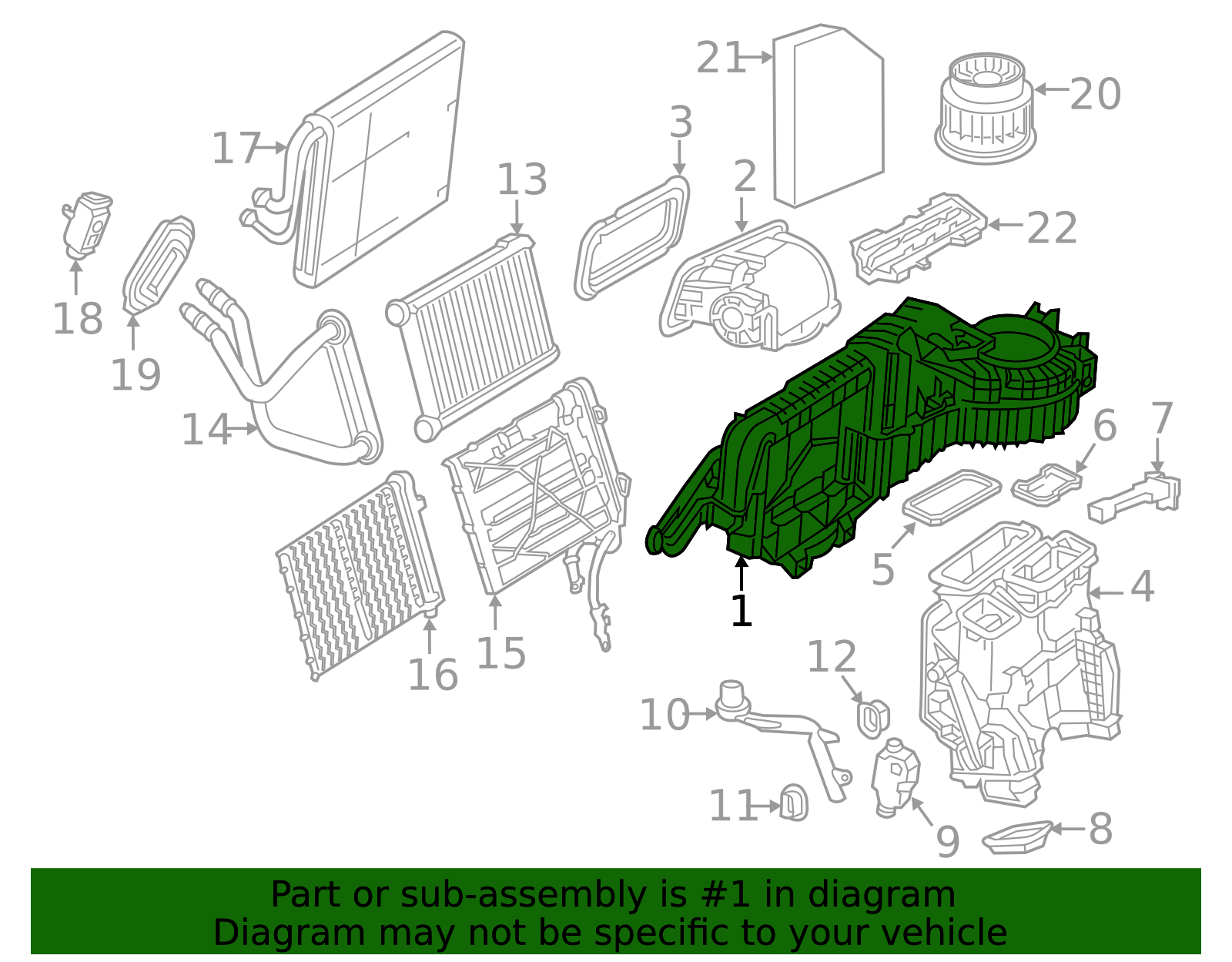 205-830-93-04 - AC & Heater Assembly 2015-2025 Mercedes-Benz | Mercedes ...