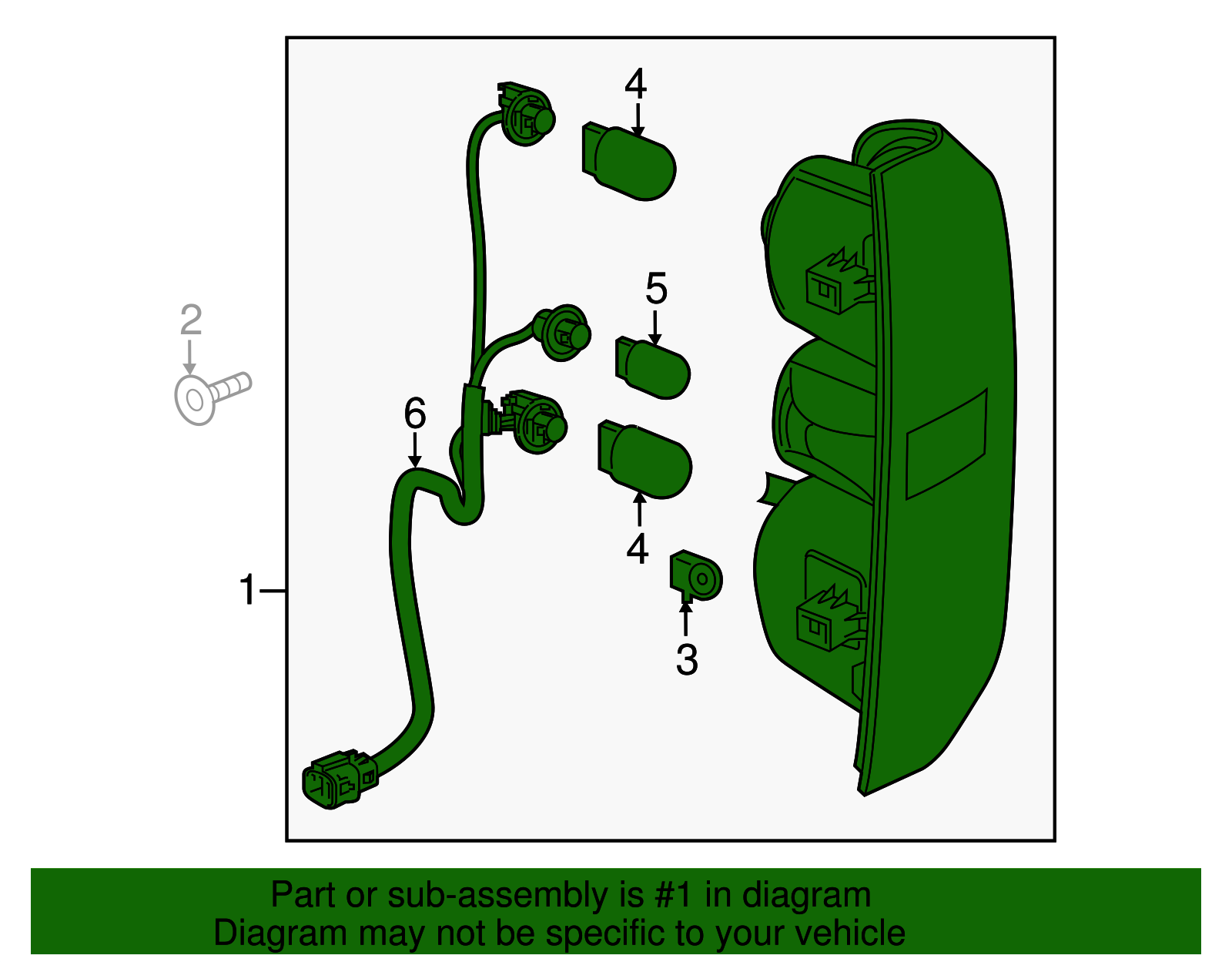 2015-2022 Chevrolet Colorado Tail Lamp Assembly 84916711 | Capital ...