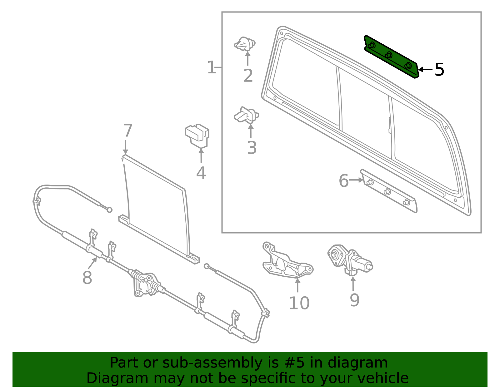 75571-0C010 - High-Quality Back Glass Reveal Molding for 2007-2021 ...