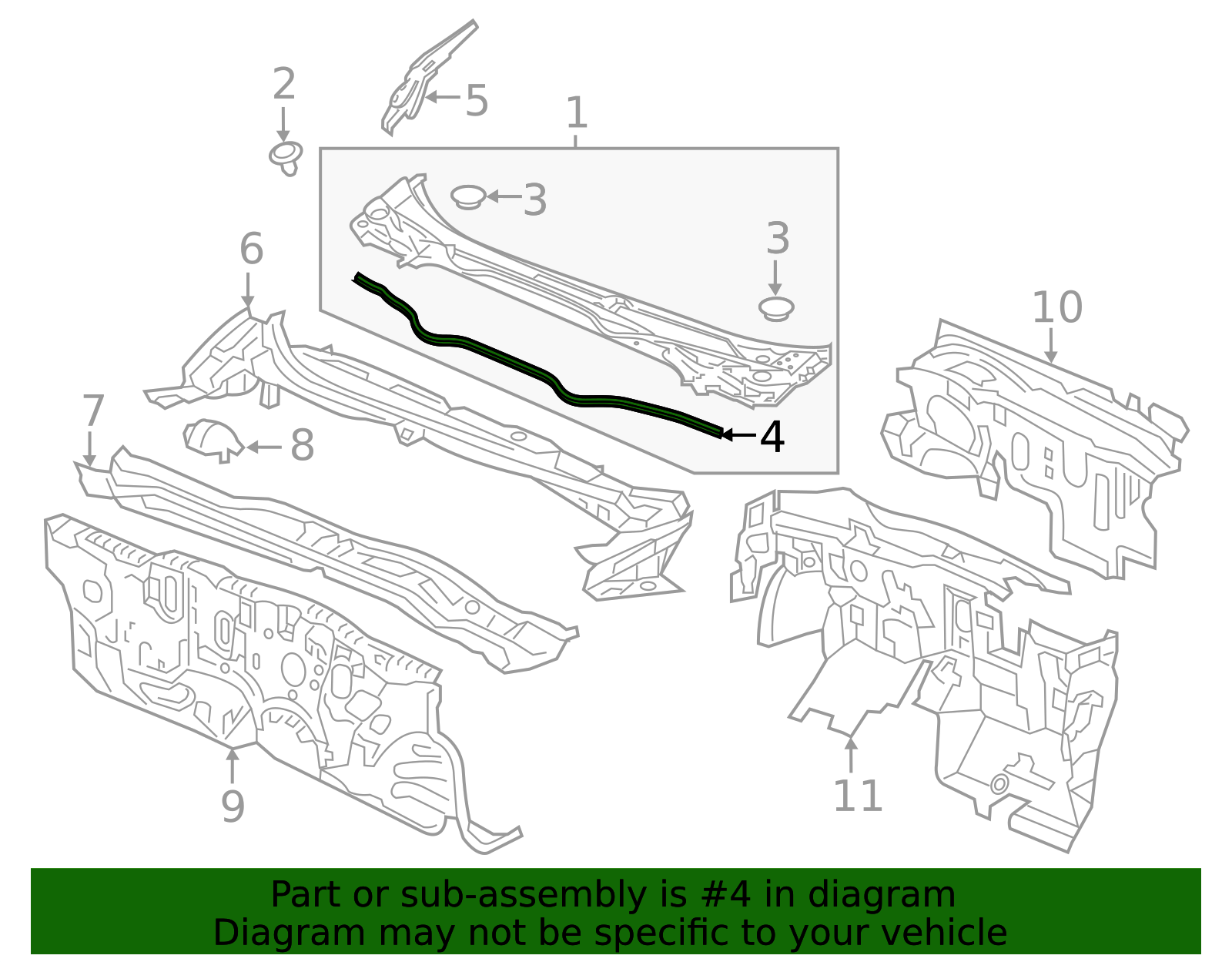 74143-TEA-T01 - Rear Weather-Strip 2017-2021 Honda Civic | Honda Parts ...