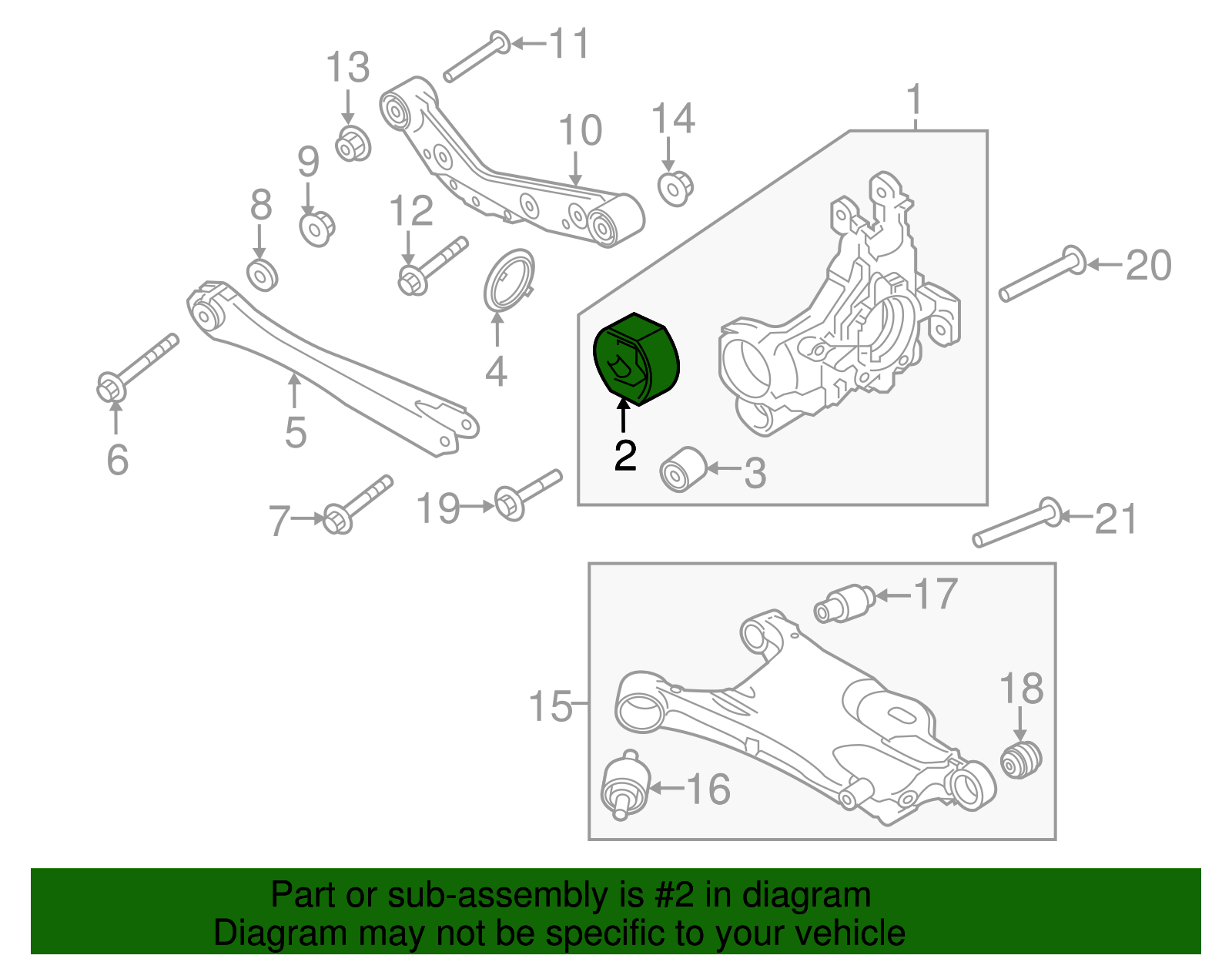 31360595 - Knuckle Upper Bushing - 2016-2021 Volvo | Volvo OEM Parts Direct