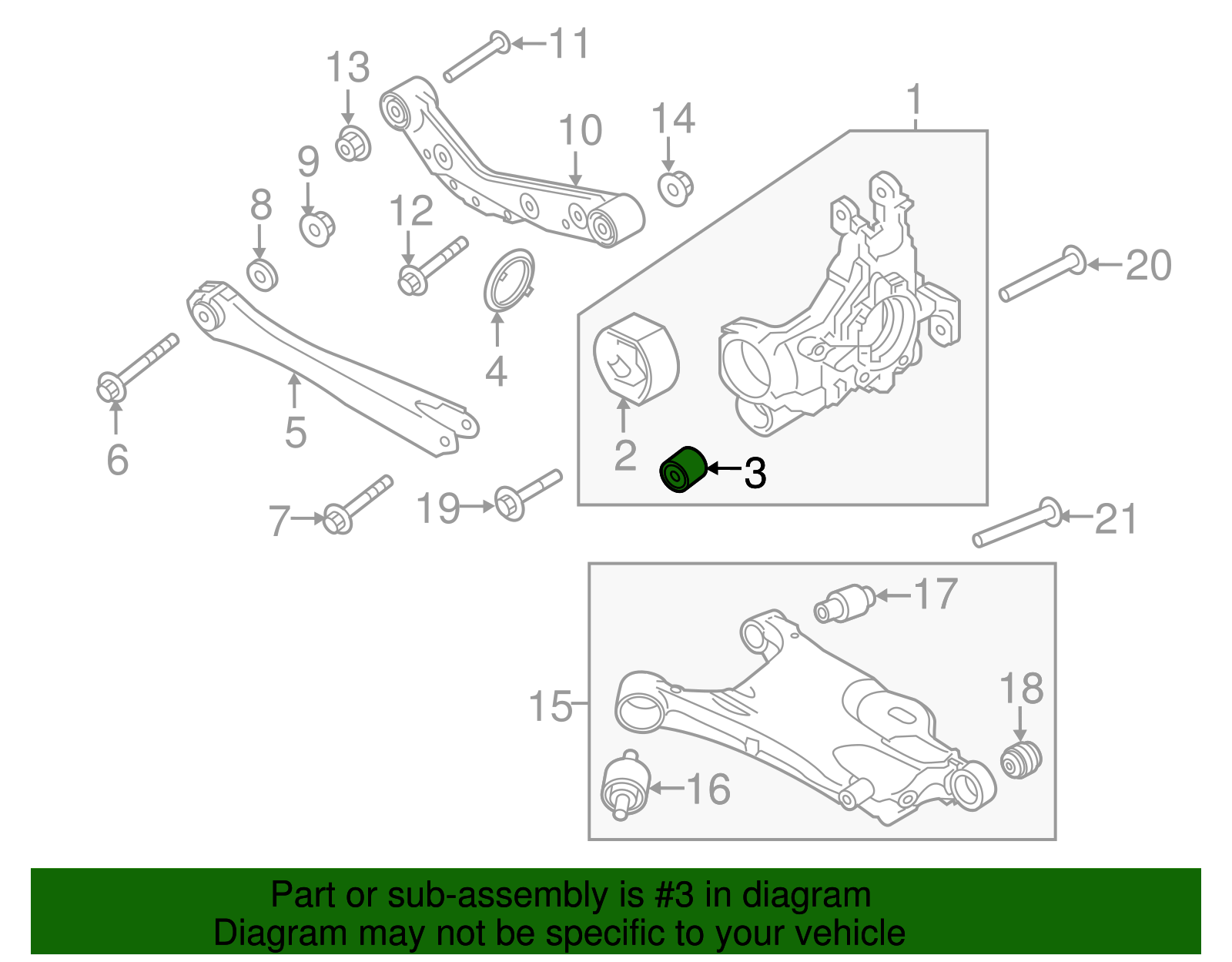 2016-2025 Volvo Knuckle Lower Bushing 31360590 | TascaParts.com
