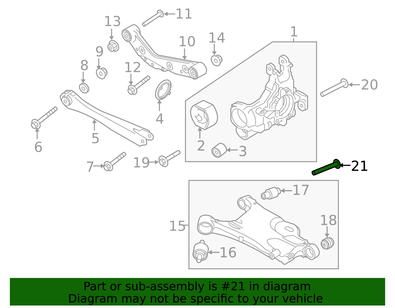 1995-2025 Volvo Lower Control Arm Mount Bolt 30640924 | TascaParts.com