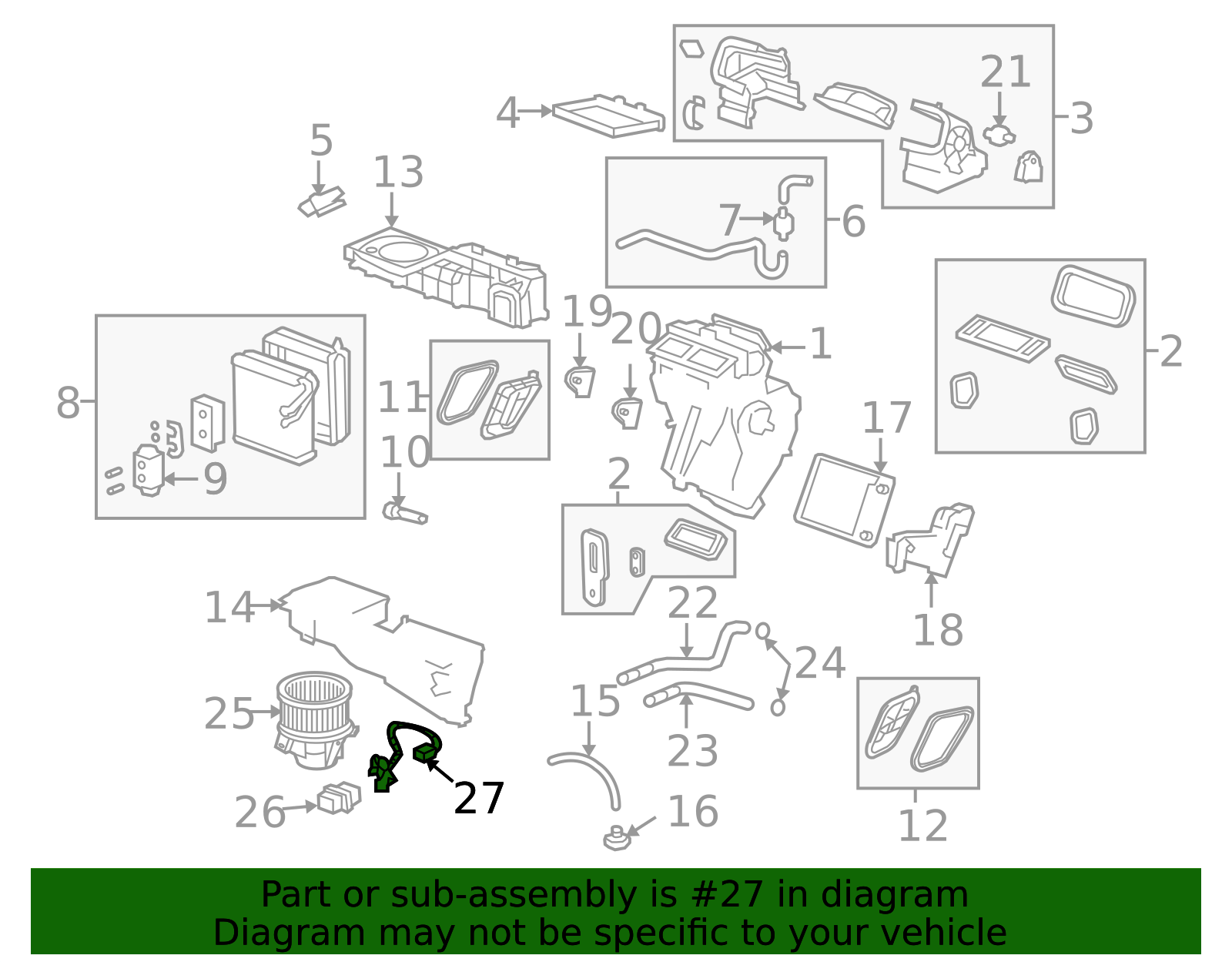 2007-2013 GM Air Conditioning Wiring Harness 25786424 | TascaParts.com