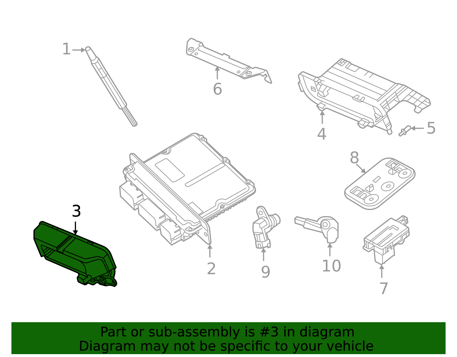 2020-2022 Ford Engine Control Module (ECM) Gasket LC3Z-12A696-A | Ford ...