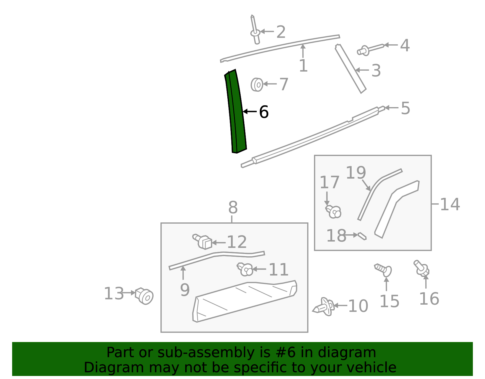 2019-2025 Toyota Door Applique 75075-0R030 | OEM Parts Online