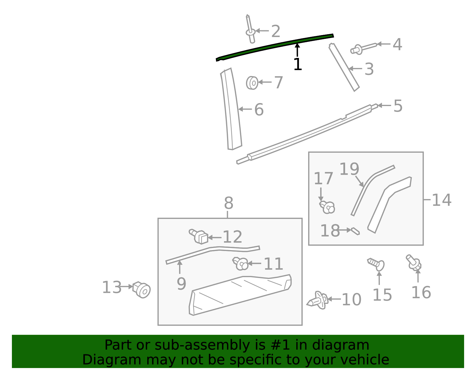75763-0R010 - Reveal Molding 2019-2025 Toyota | Longo Toyota Parts