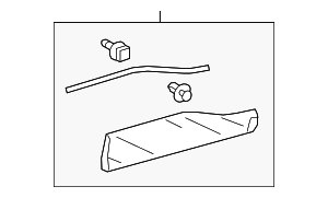 Genuine Toyota Lower Molding part# 75077-0R190-C0 for 2019-2024 Toyota ...