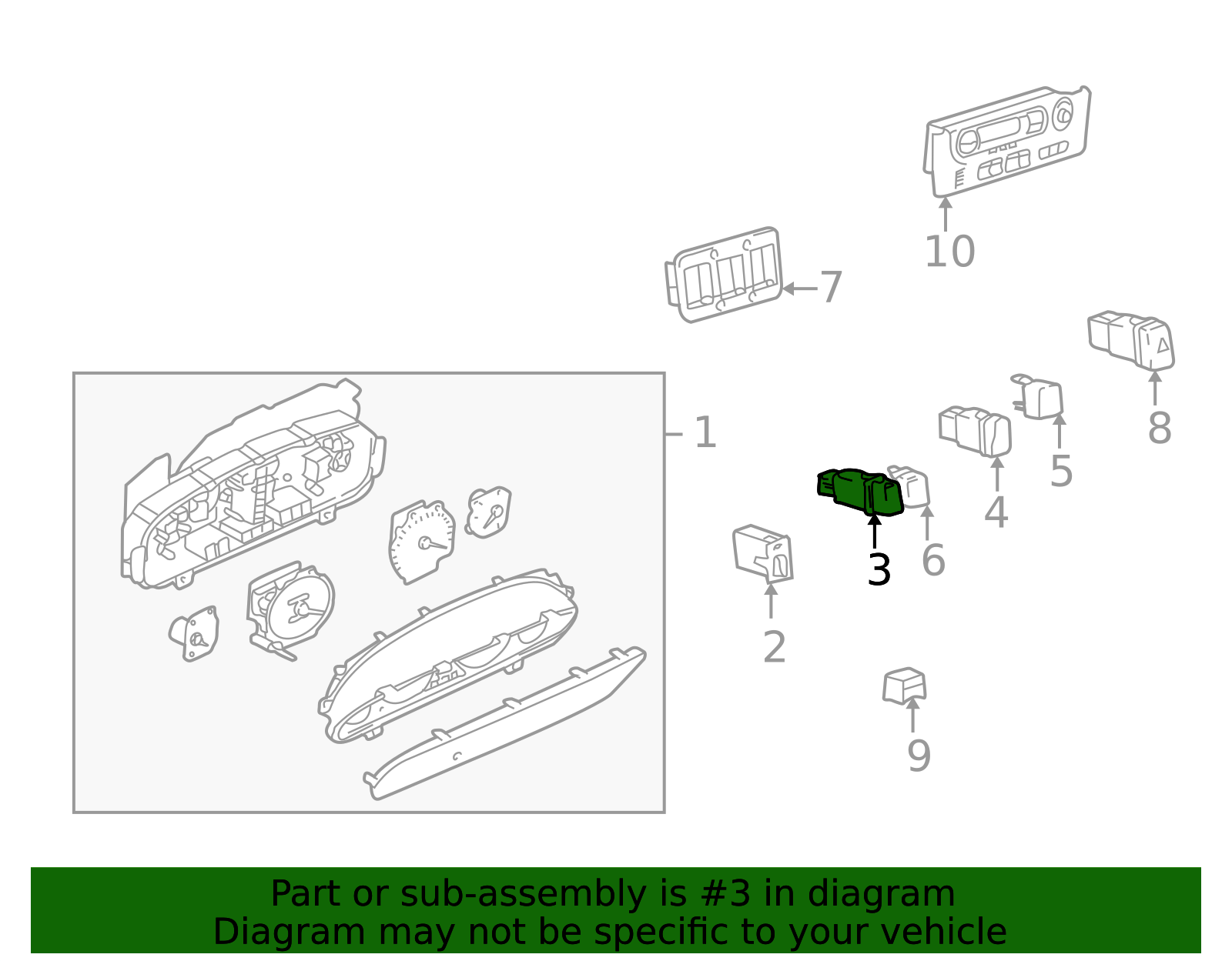 93350-3C000 - Switch 2001-2002 Kia Optima | Kia.Parts Store