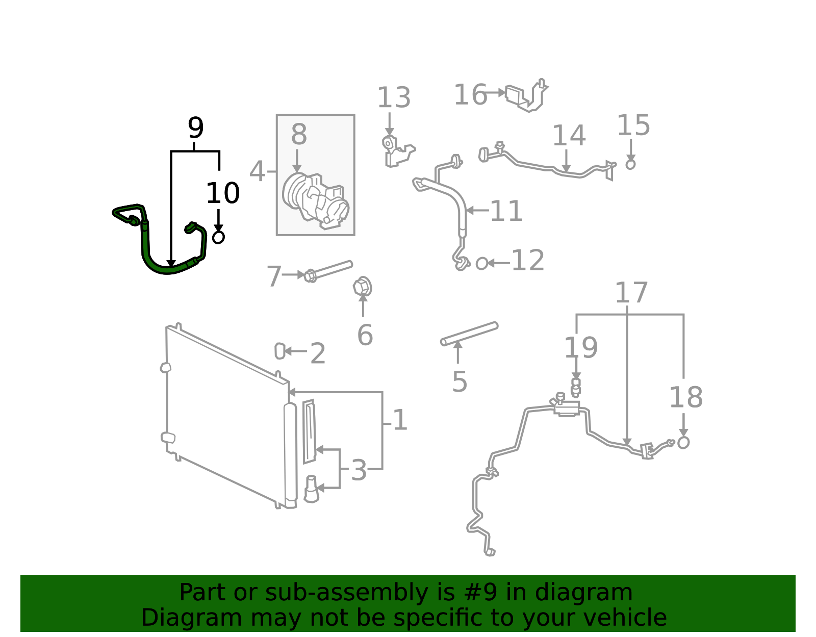 2008-2015 Scion xB Discharge Hose 88703-1A011 | Toyota Parts Center