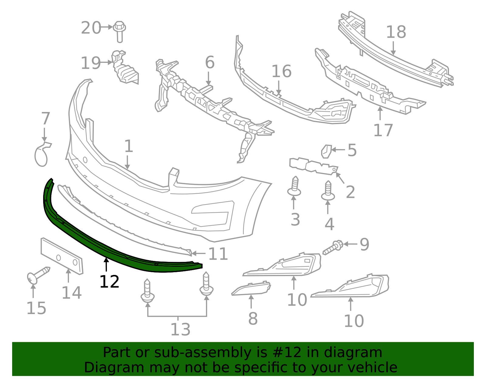 86525-A9NA0 - Lower Deflector 2019-2021 Kia Sedona | Kia.Parts Store