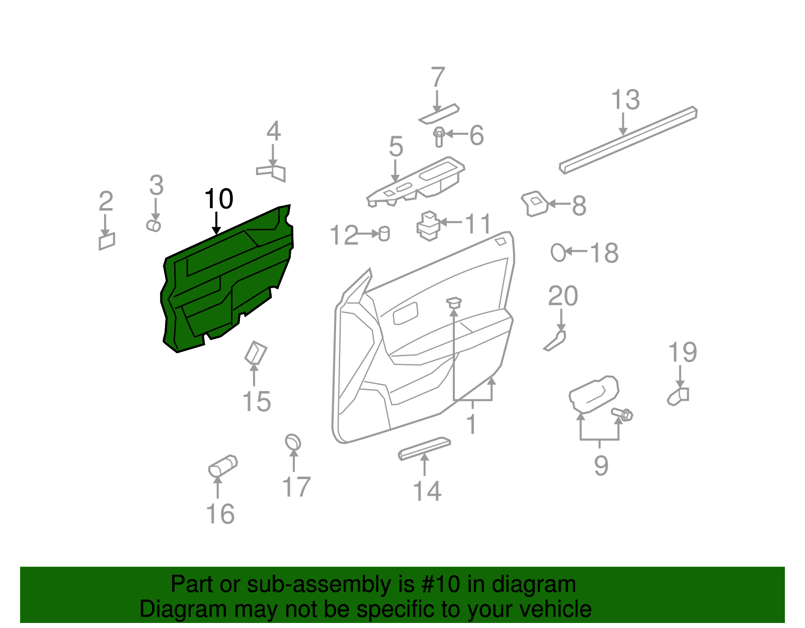 2007-2010 GM Water Deflector 22797918 | Shop Matick Buick GMC