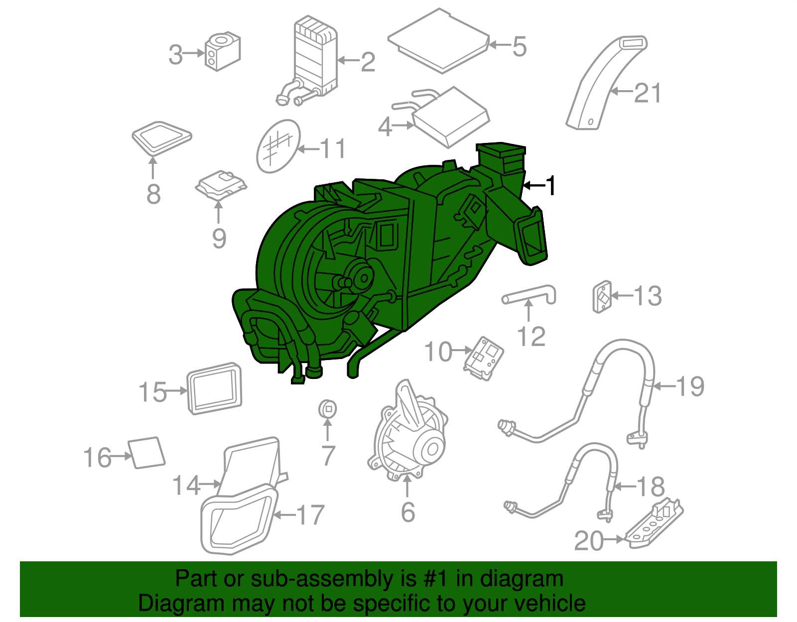 2003-2006 Ford | Housing Assembly | 6L1Z-18D283-BA | Walls' Ford Parts