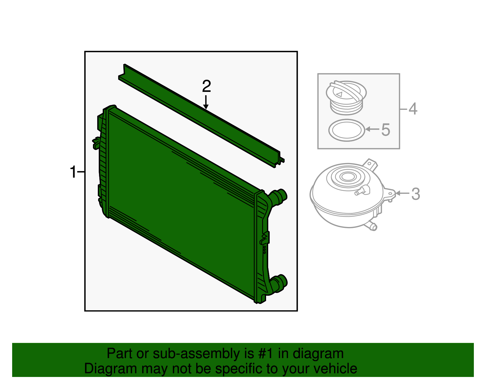 2015-2016 Audi Radiator 5Q0-121-251-ES | TascaParts.com