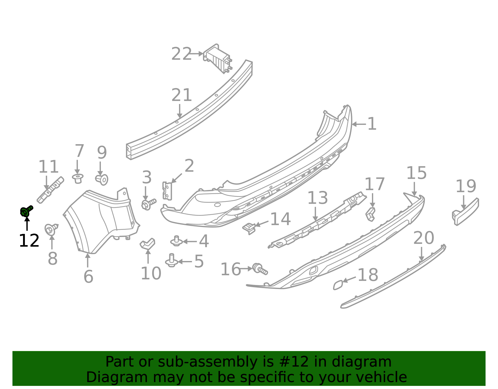 2020-2025 Nissan Side Bracket Screw 01456-A6031 | TascaParts.com