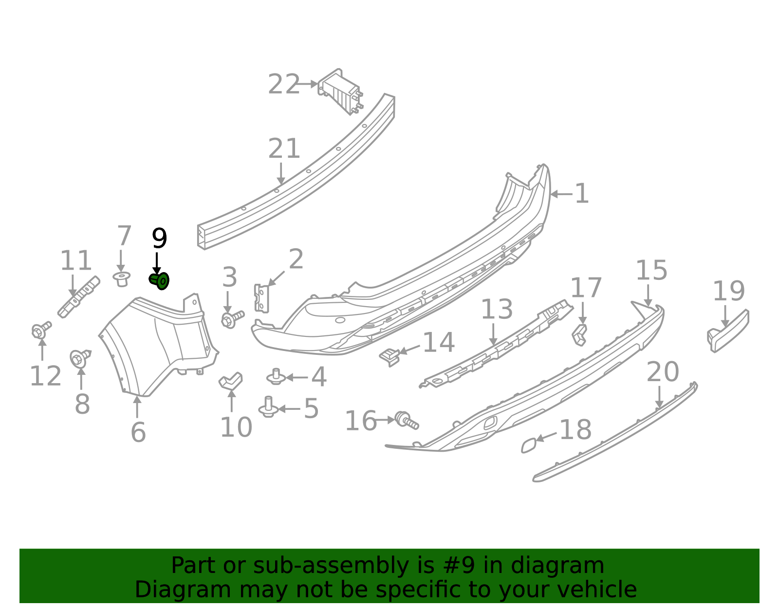 2021-2025 Nissan Tail Lamp Assembly Grommet 85099-5SK0A | Ziegler ...