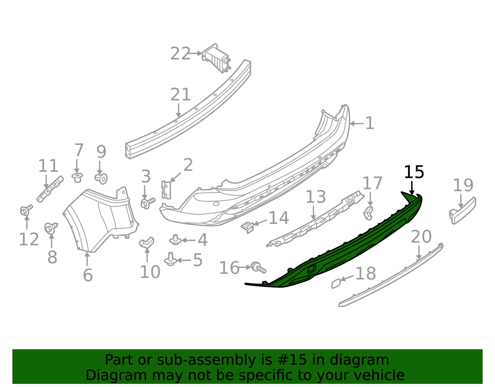 2023 Nissan Rogue Valance Panel 85084-6RA0C | TascaParts.com