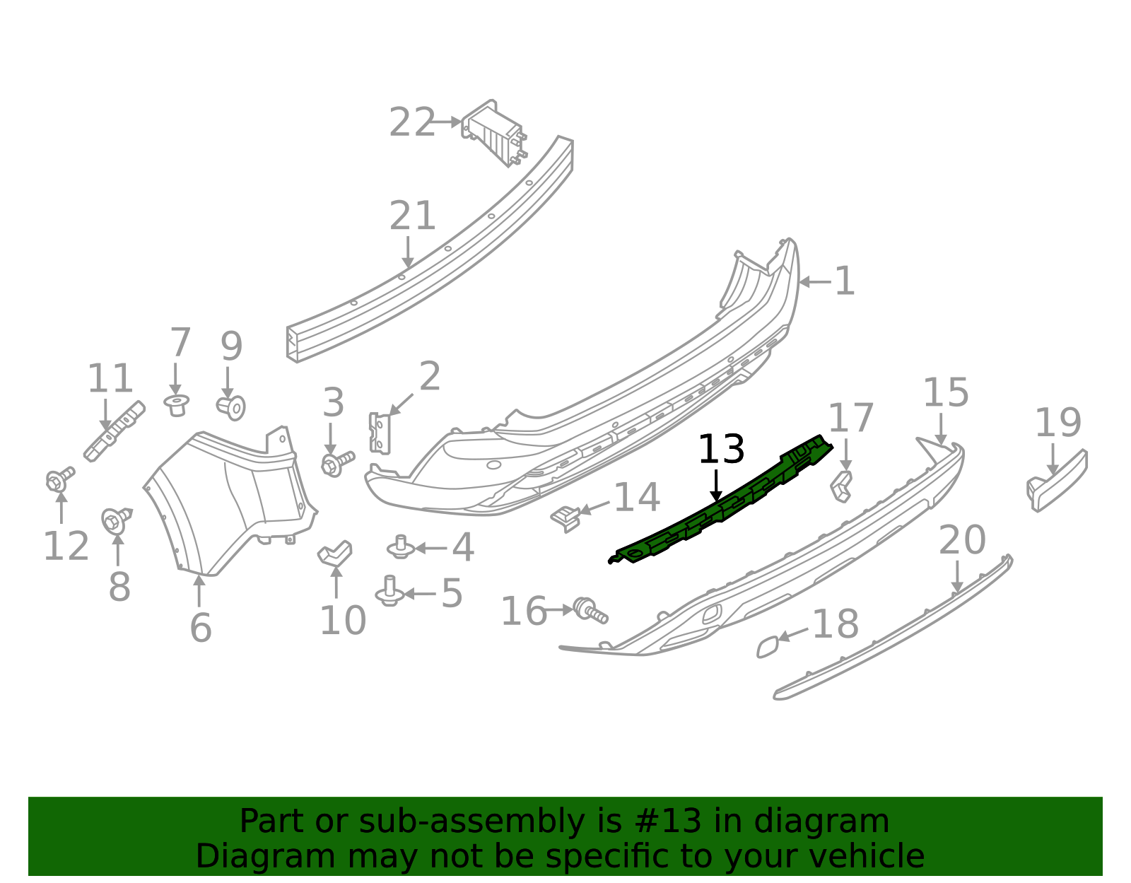 2021-2023 Nissan Rogue Bracket 85040-6RR0A | My Nissan Part