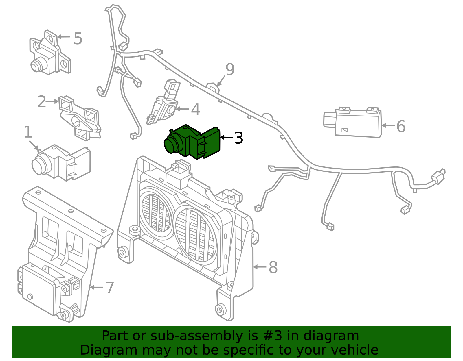 Genuine Auto Park Sensor for 99310-CU800-EMP | Hyundai OEM Parts Direct