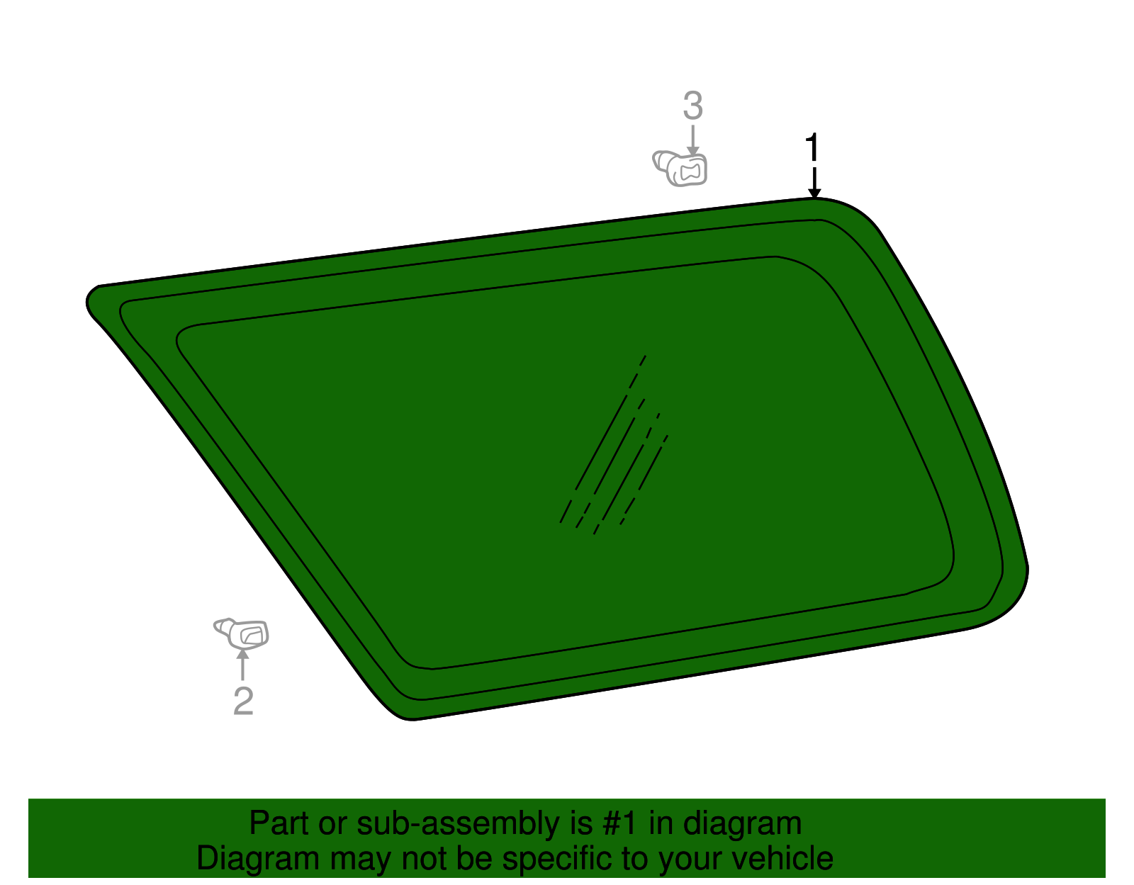 1996-2002 Toyota 4Runner Quarter Glass 62730-35080 | OEM Parts Online