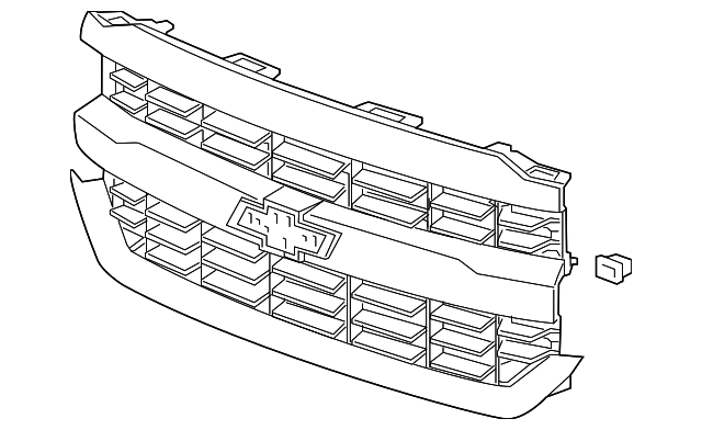 84602489 - Chrome Front Grille 2016-2019 Chevrolet | Chevrolet Parts Direct