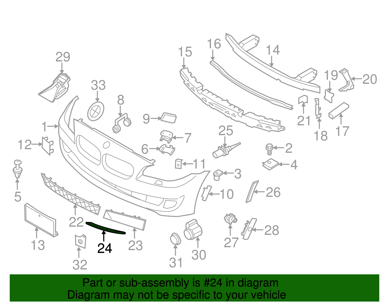 2014-2016 BMW | Finish Panel | 51117331767 | BMW OEM Parts Store